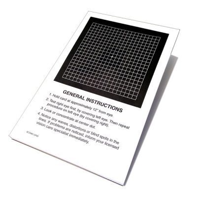 Amsler Grid Book – Ophthalmic Singapore