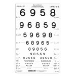 Lea Numbers 12-Line Translucent Distance Chart – Ophthalmic Singapore
